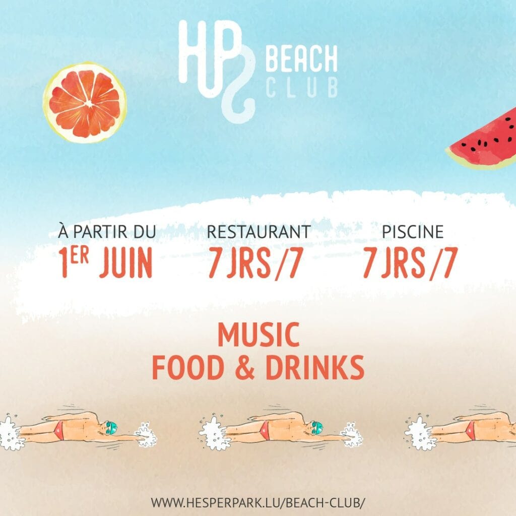 Beach Club - Hesper Park - Déjeuner les pieds dans l'eau cet été 2021